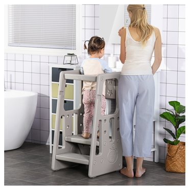 CORE PACIFIC Kitchen Buddy 2-in-1 Stool for Ages 1-3 safe up to 100 lbs ...