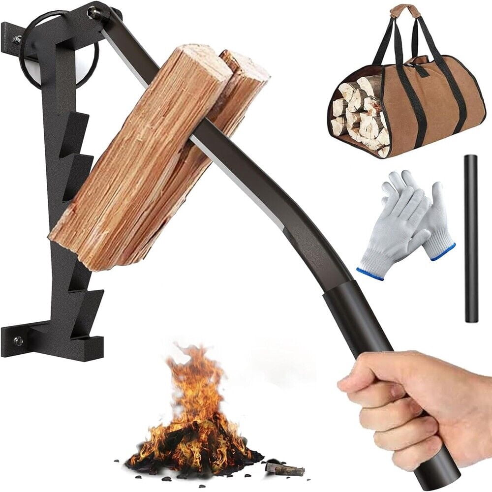 ZeloraGildan Wall Mount Firewood Splitter Soft Wood Kindling Splitter ...