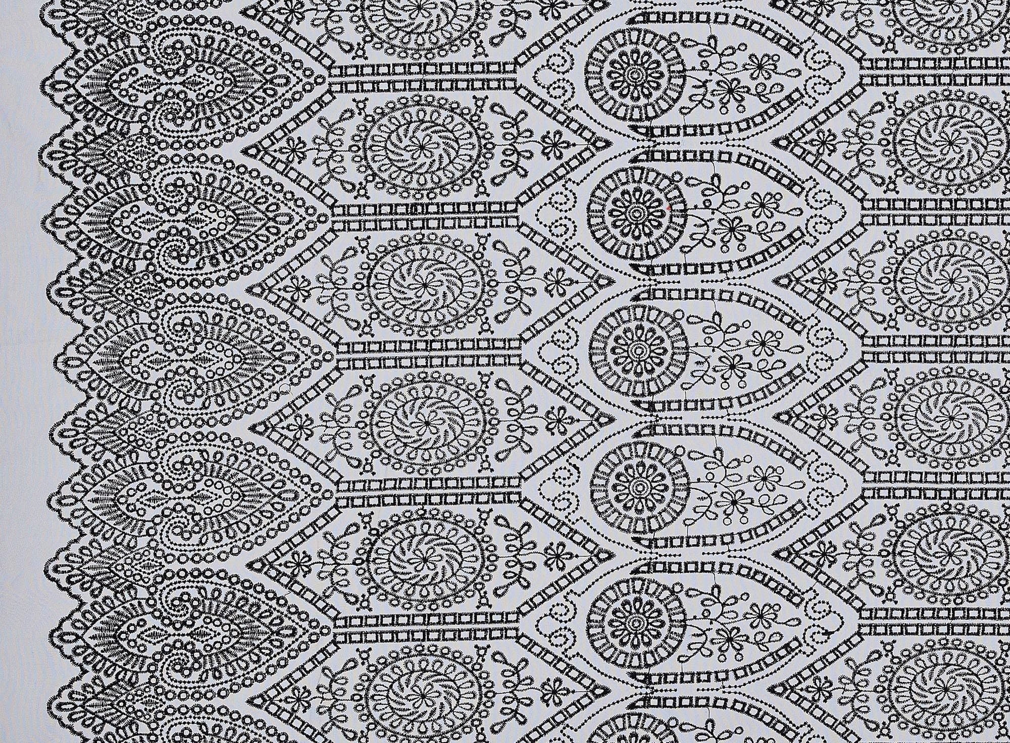 Zelouf Alani Embroidered Floral On Mesh , Sewing, DIY, Crafts Fabric by ...