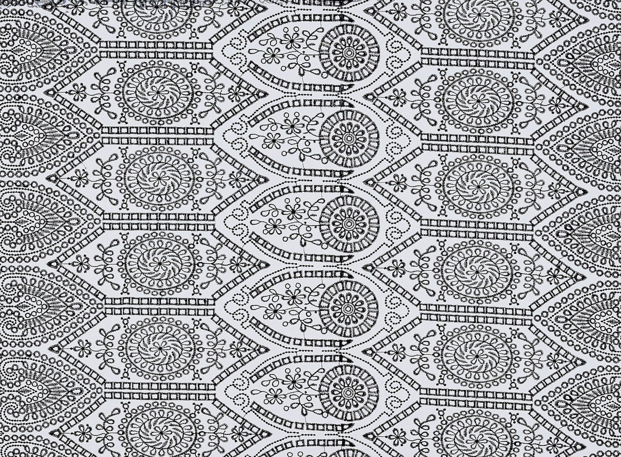 Zelouf Alani Embroidered Floral On Mesh , Sewing, DIY, Crafts Fabric by ...