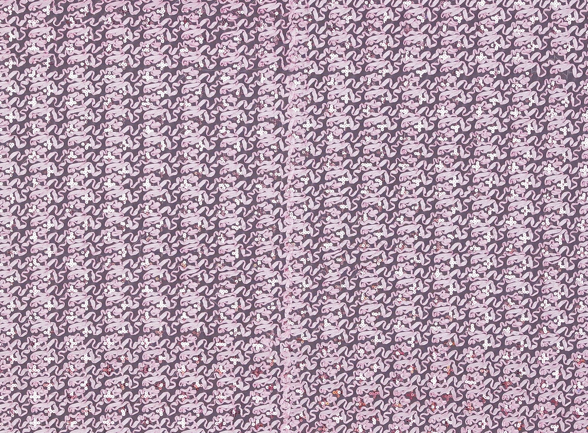 Zelouf Allover Wavy Sutash And Spotted Sequins On Tulle , Sewing, DIY ...