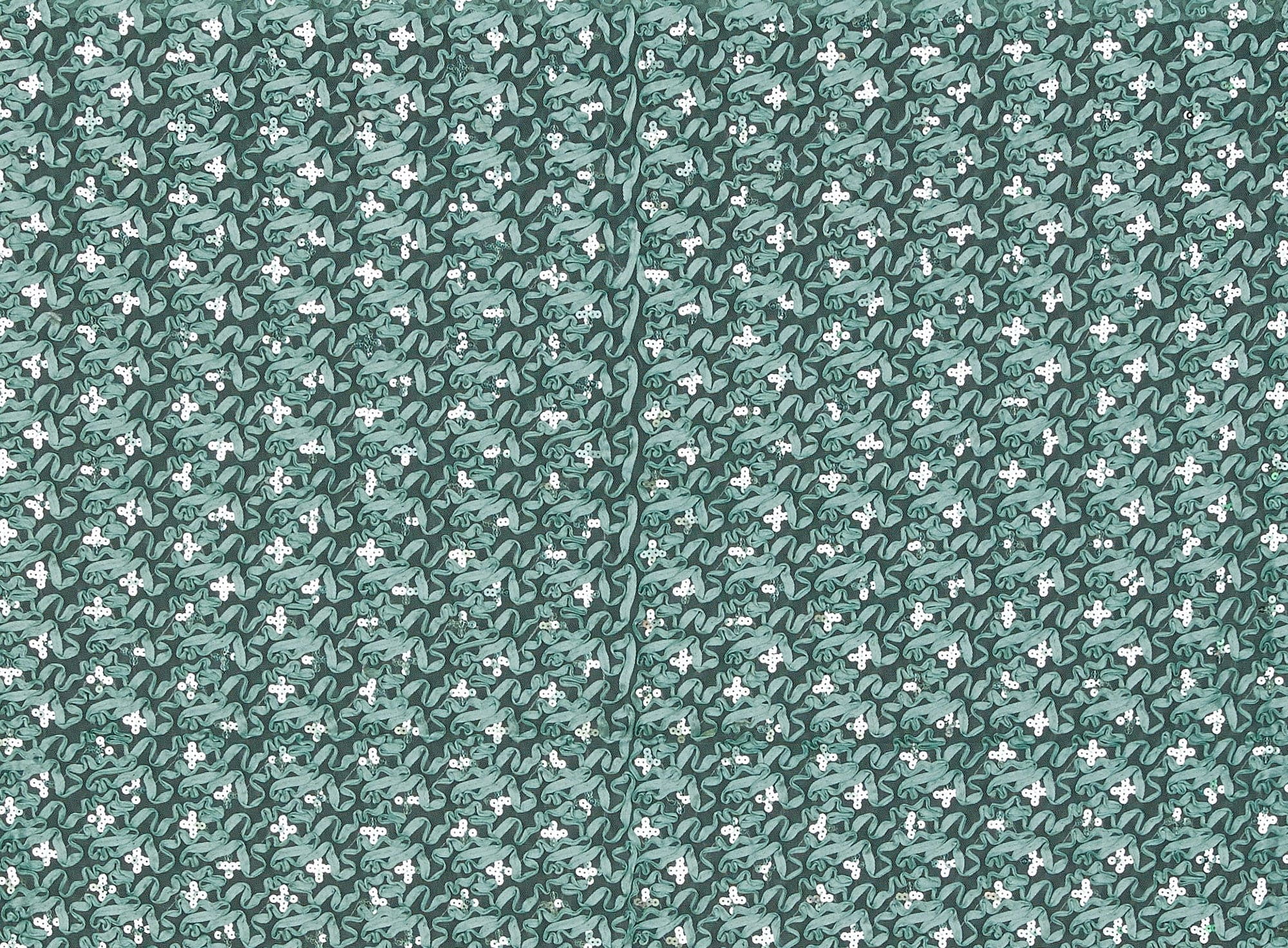 Zelouf Allover Wavy Sutash And Spotted Sequins On Tulle , Sewing, DIY ...