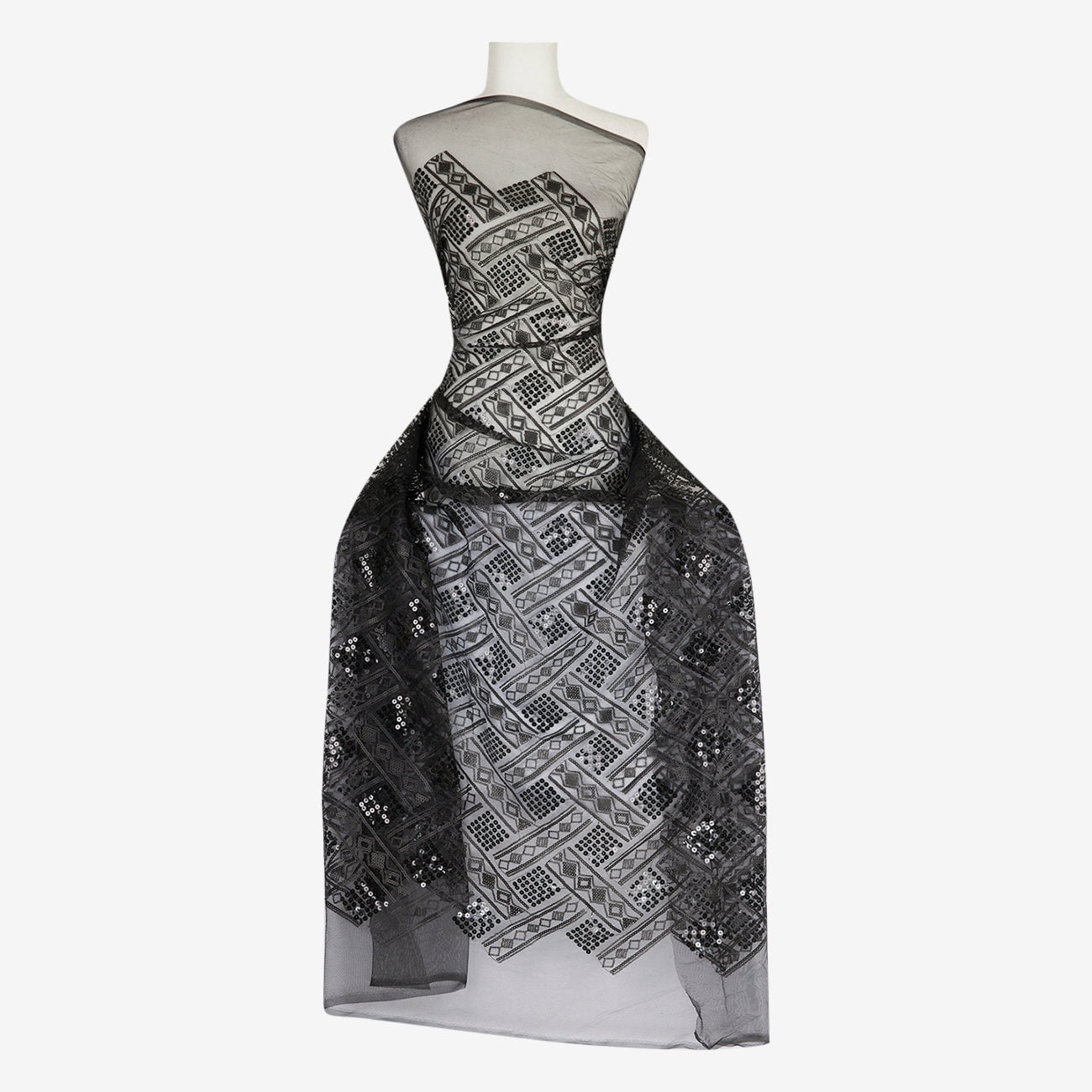 Zelouf Andrew Multi Deco Sequins Mesh , Sewing, DIY, Crafts Fabric by ...