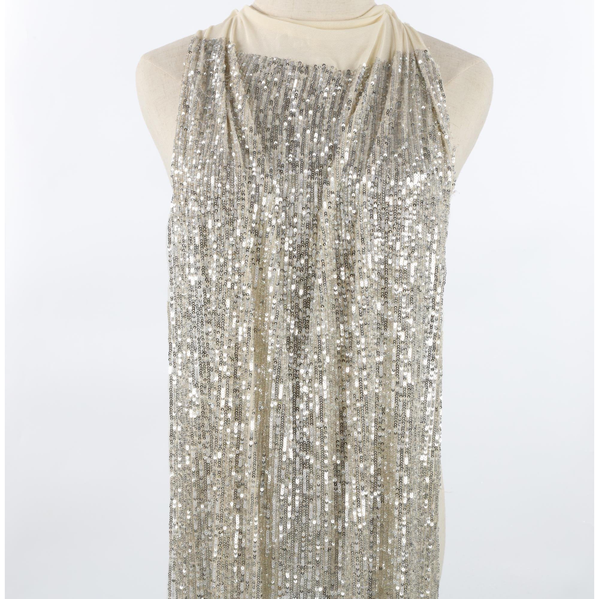 Zelouf Ariel Line Sequin Mesh , Sewing, DIY, Crafts Fabric by the Yard ...