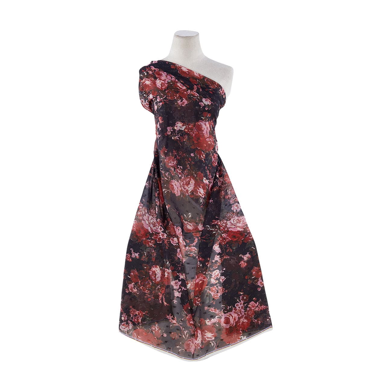 Zelouf Ashley Print Lurex Clipped Chiffon , Sewing, DIY, Crafts Fabric ...