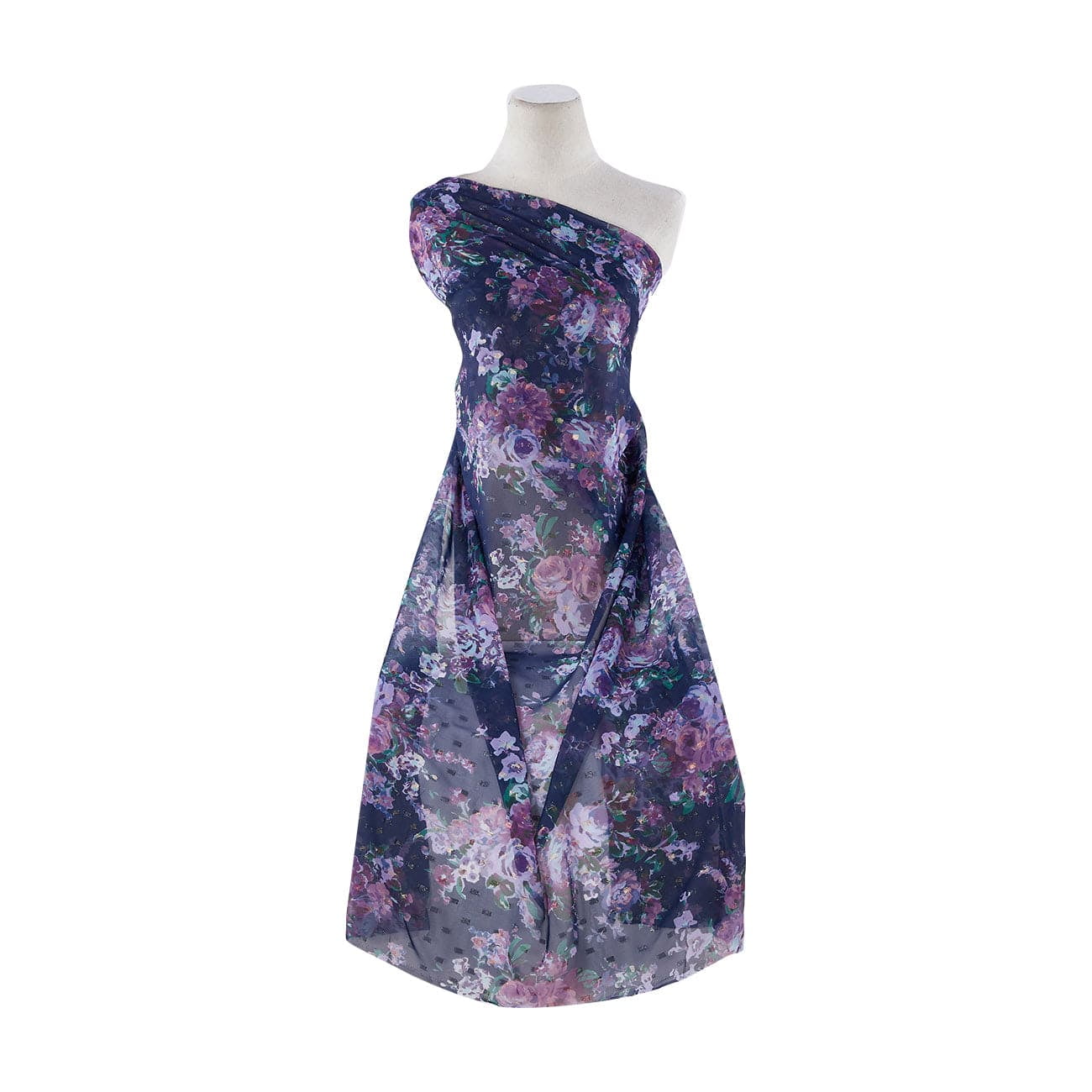 Zelouf Ashley Print Lurex Clipped Chiffon , Sewing, DIY, Crafts Fabric ...