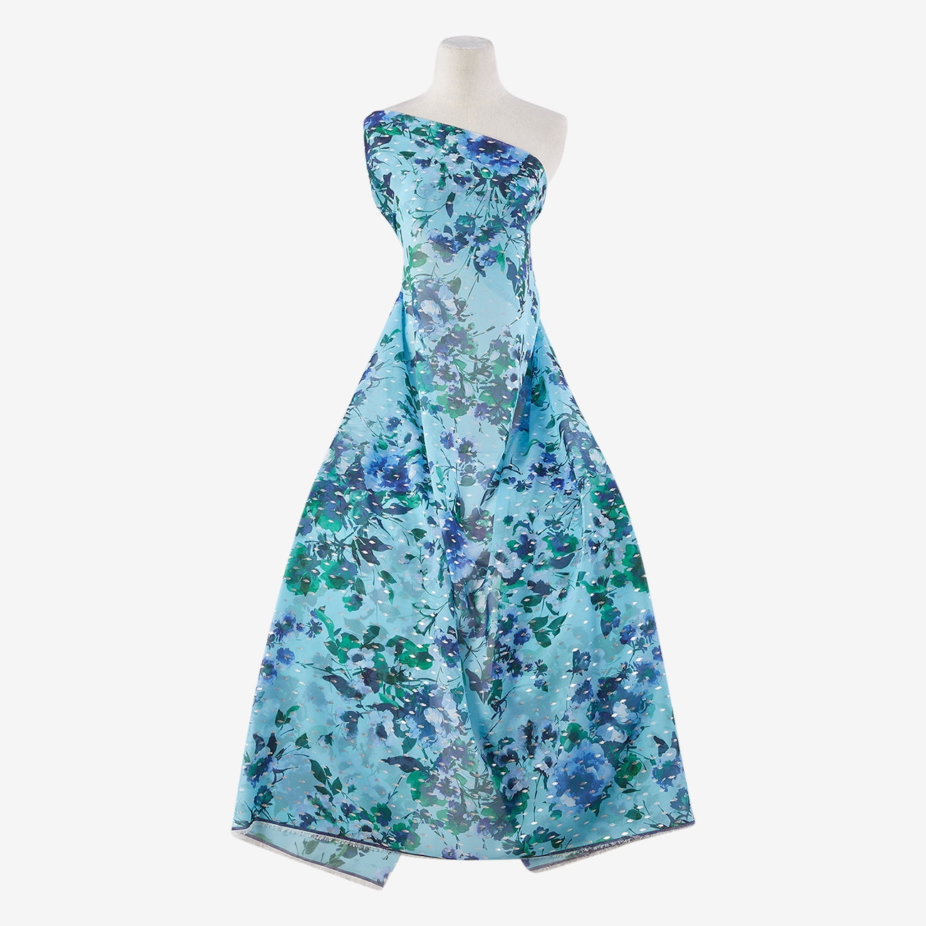 Zelouf Aura Floral Print Line Foil Hmc , Sewing, DIY, Crafts Fabric by ...