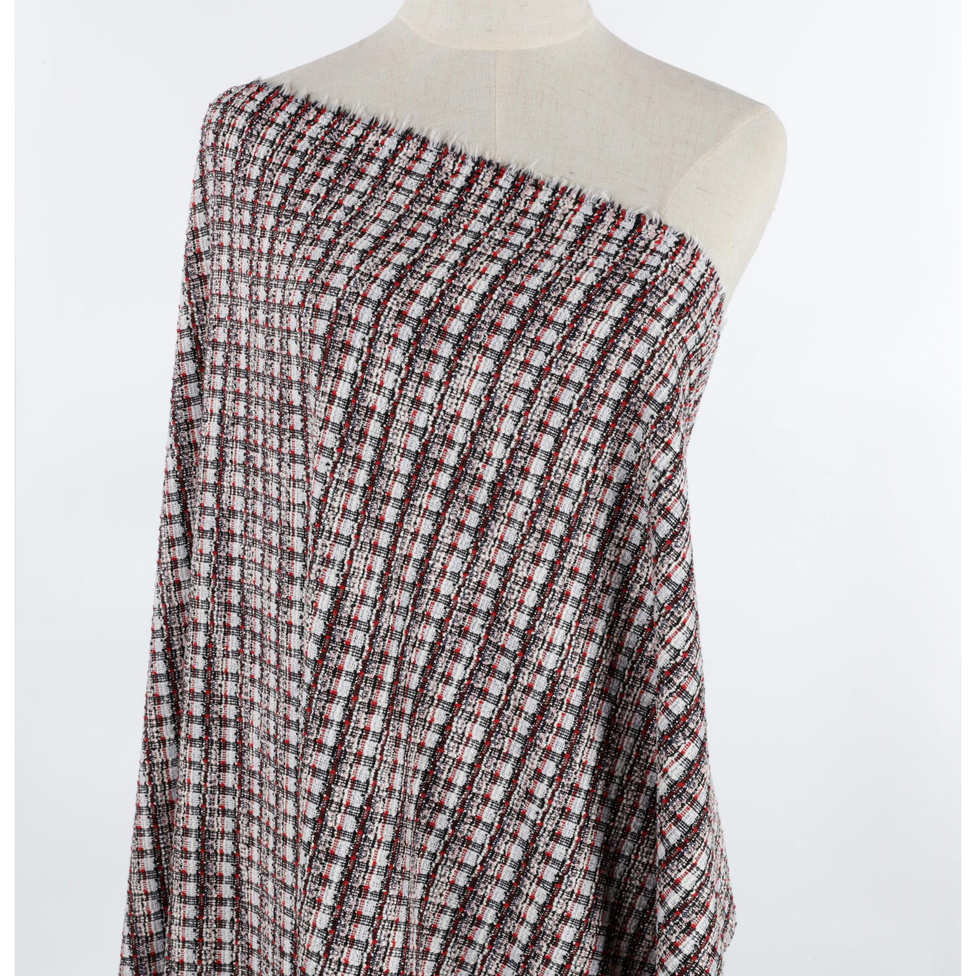 Zelouf Betty Boucle Yarn Dye Check , Sewing, DIY, Crafts Fabric by the ...