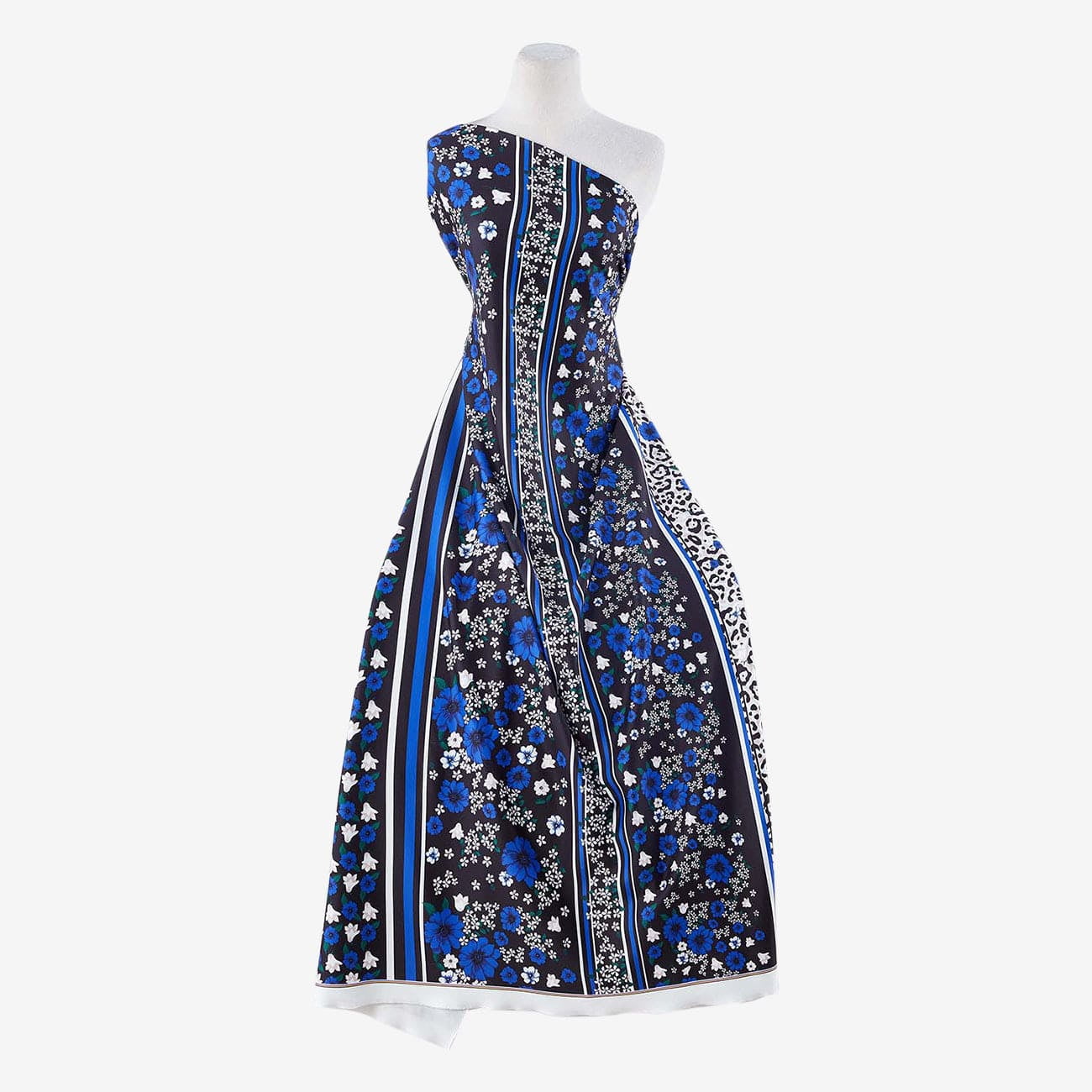 Zelouf Biadere Floral Print Scuba , Sewing, DIY, Crafts Fabric by the ...