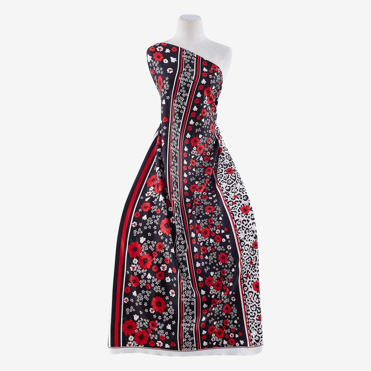 Zelouf Biadere Floral Print Scuba , Sewing, DIY, Crafts Fabric by the ...