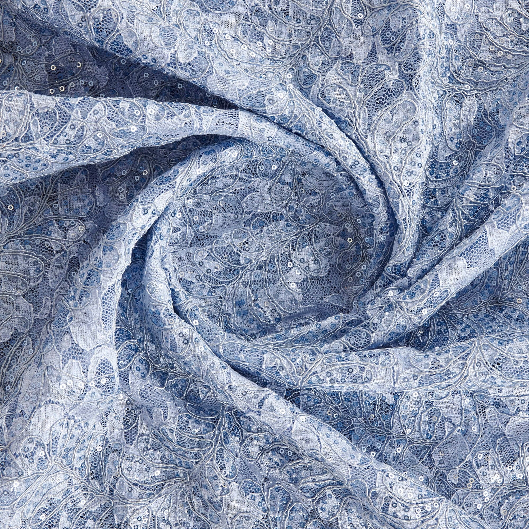Zelouf Bianca Corded Embroidery Lace Mesh , Sewing, DIY, Crafts Fabric ...