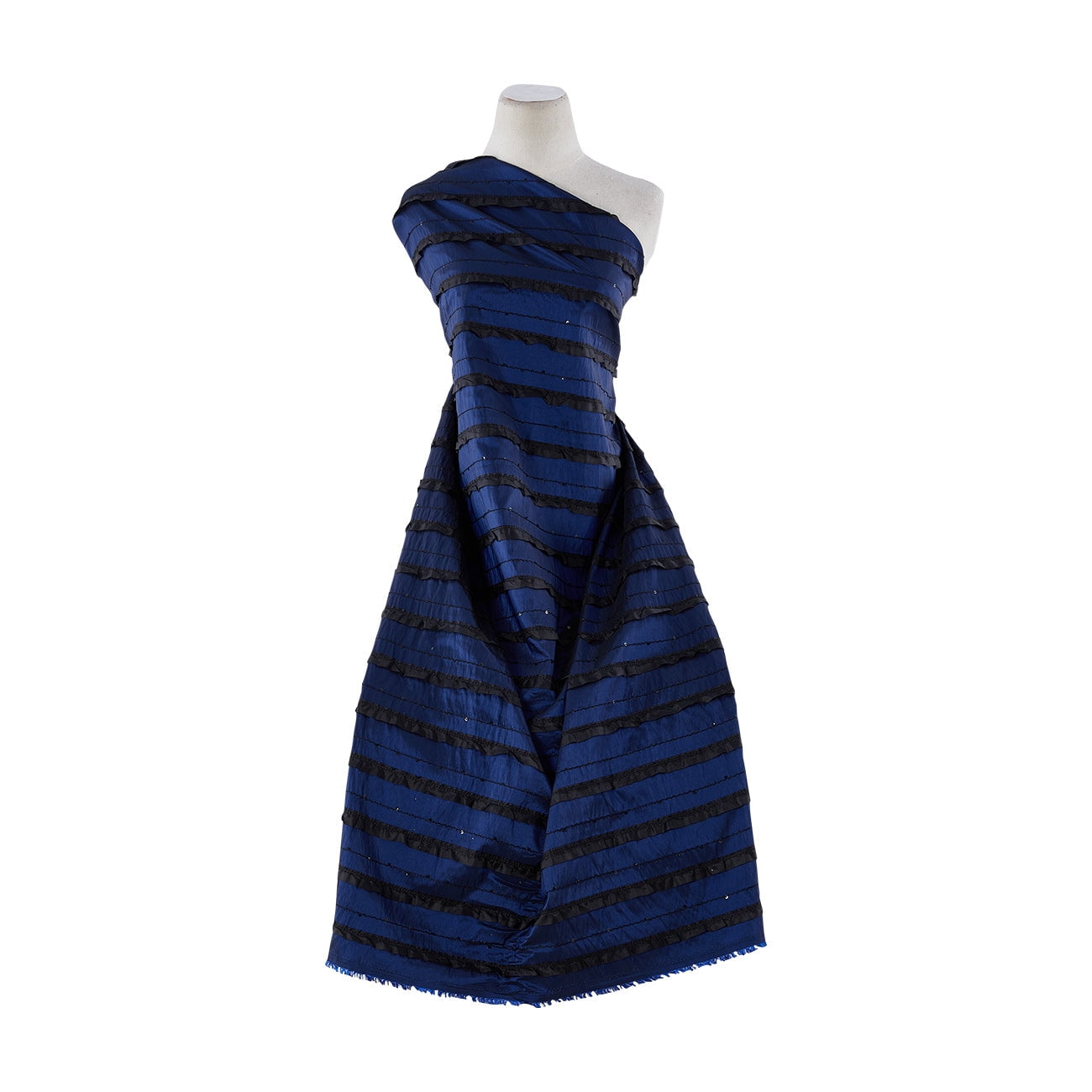 Zelouf Black Ruffle And Sequins On Alexandra N/p Taffeta , Sewing, DIY ...