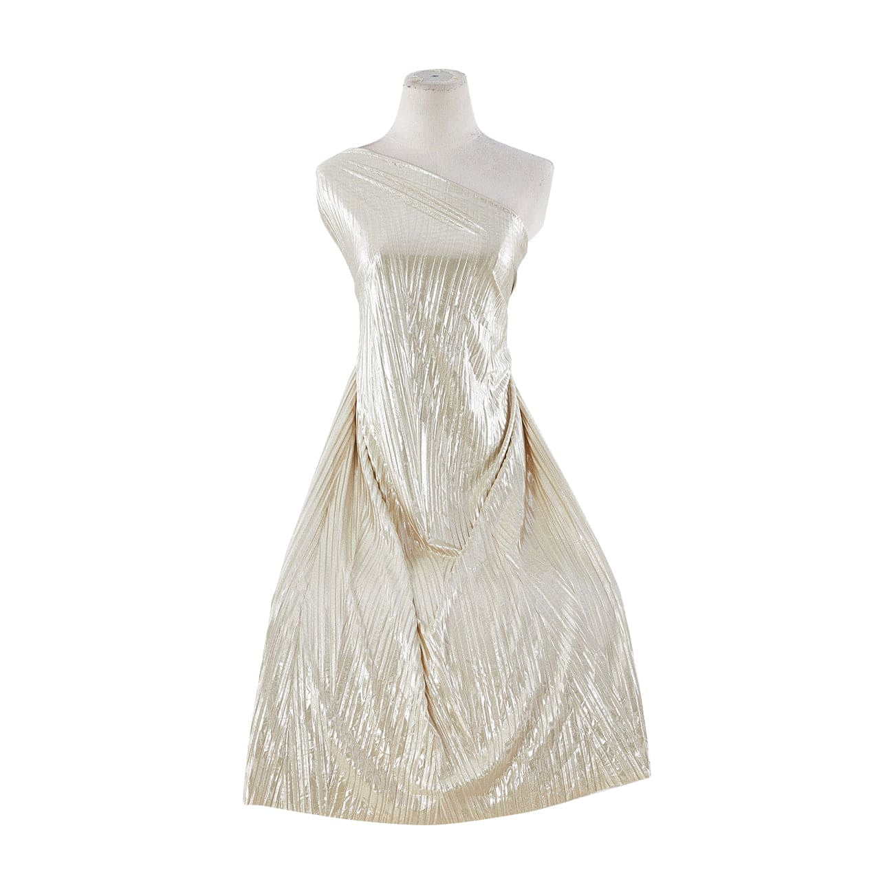 Zelouf Bodre Foil With Bias Pleating , Sewing, DIY, Crafts Fabric by ...