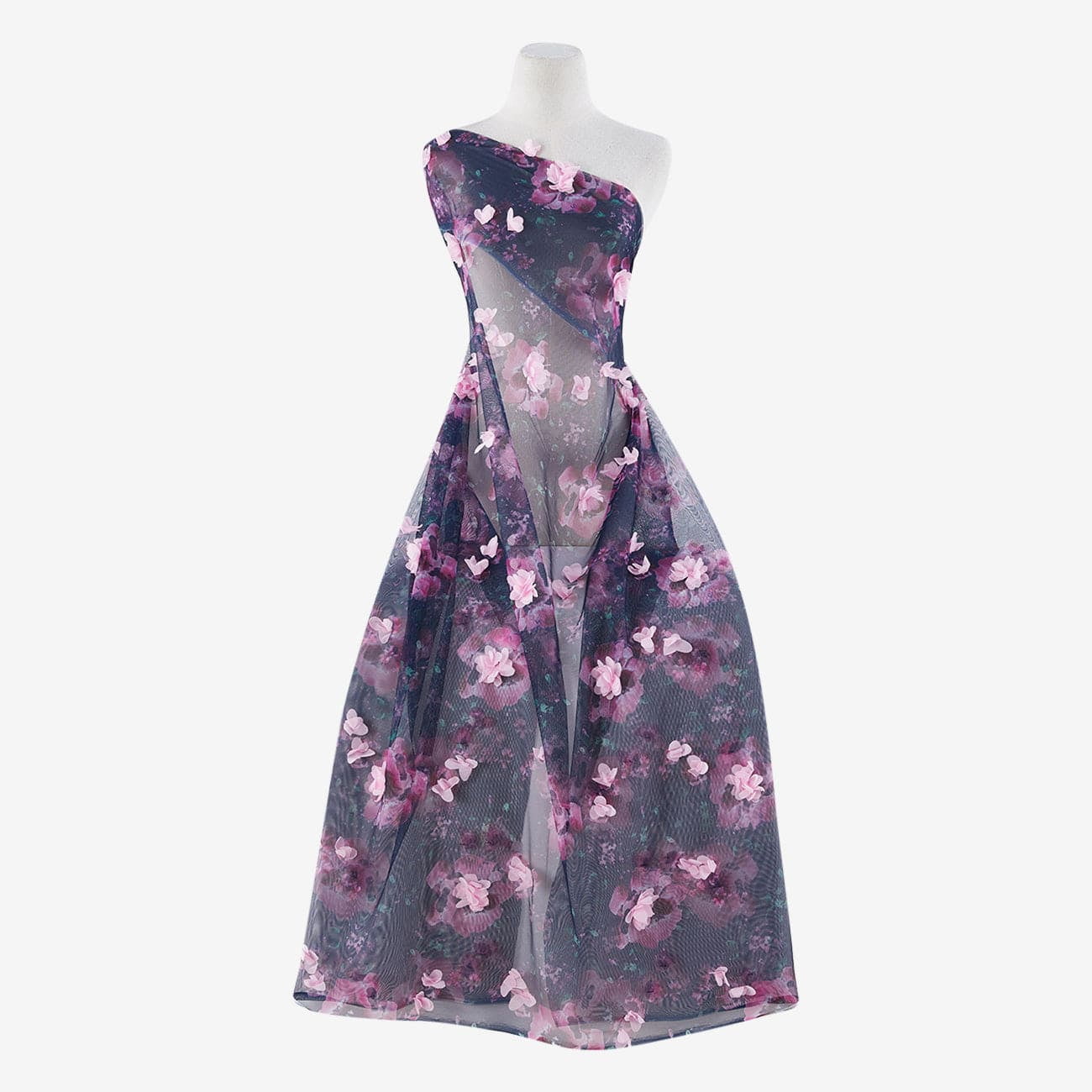Zelouf Breeze 3D Flower Print Mesh 57' , Sewing, DIY, Crafts Fabric by ...
