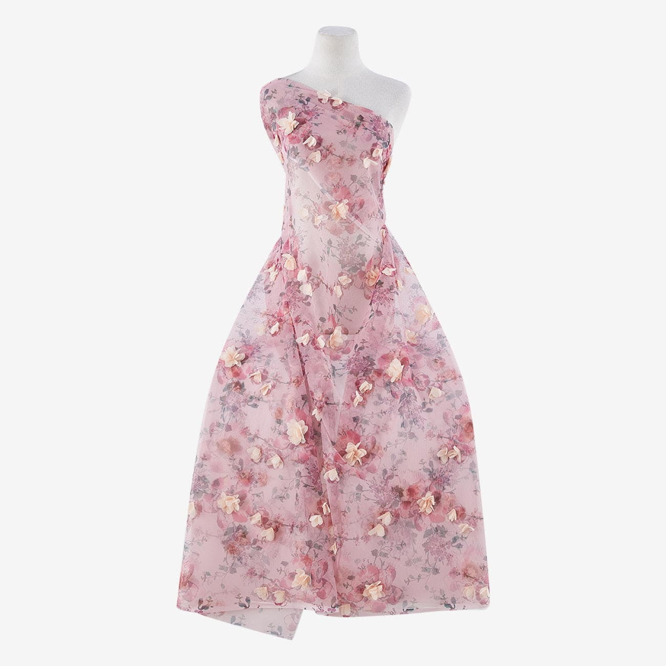 Zelouf Breeze 3D Flower Print Mesh 57' , Sewing, DIY, Crafts Fabric by ...
