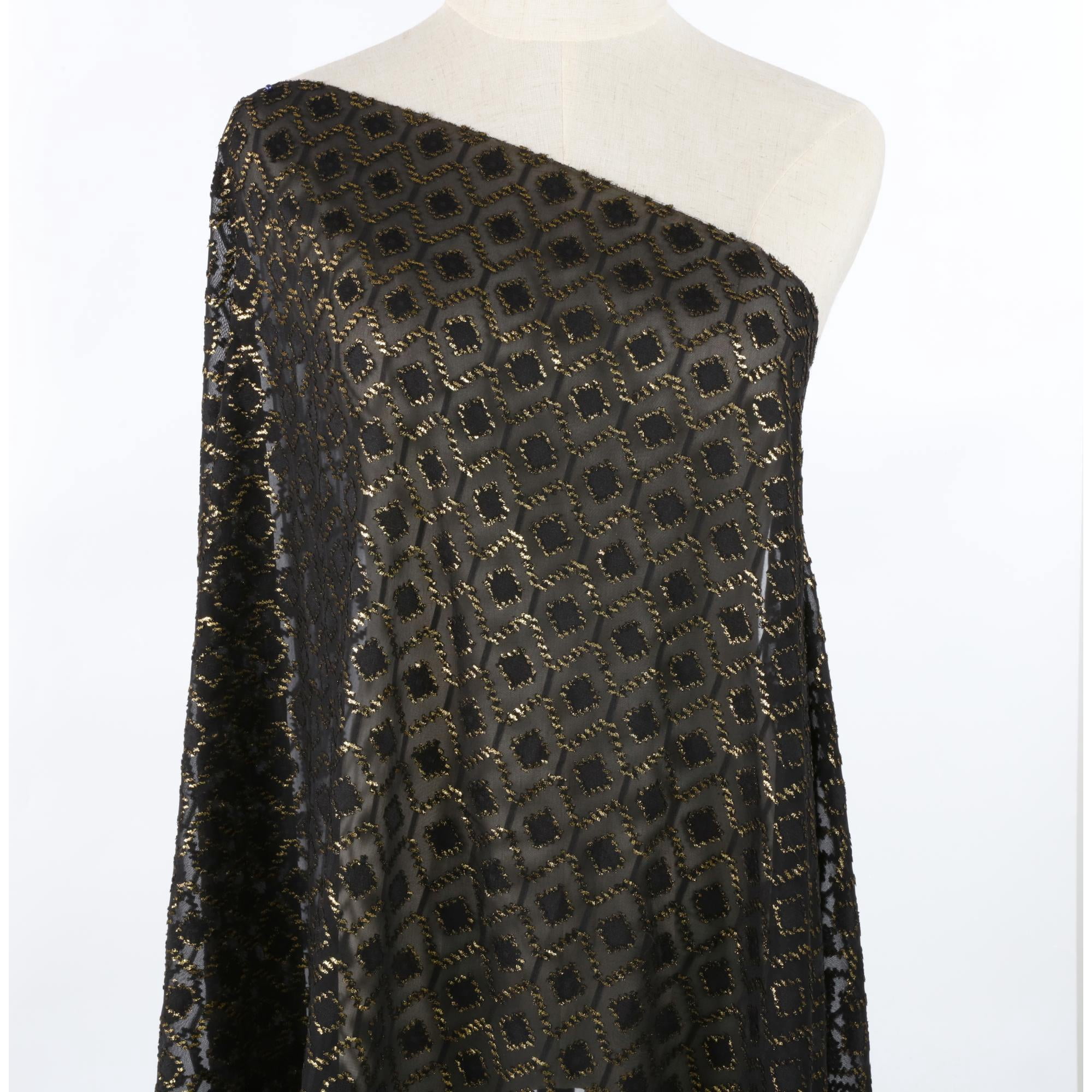 Zelouf Cairo Clipped Chiffon W/foil Outline , Sewing, DIY, Crafts ...