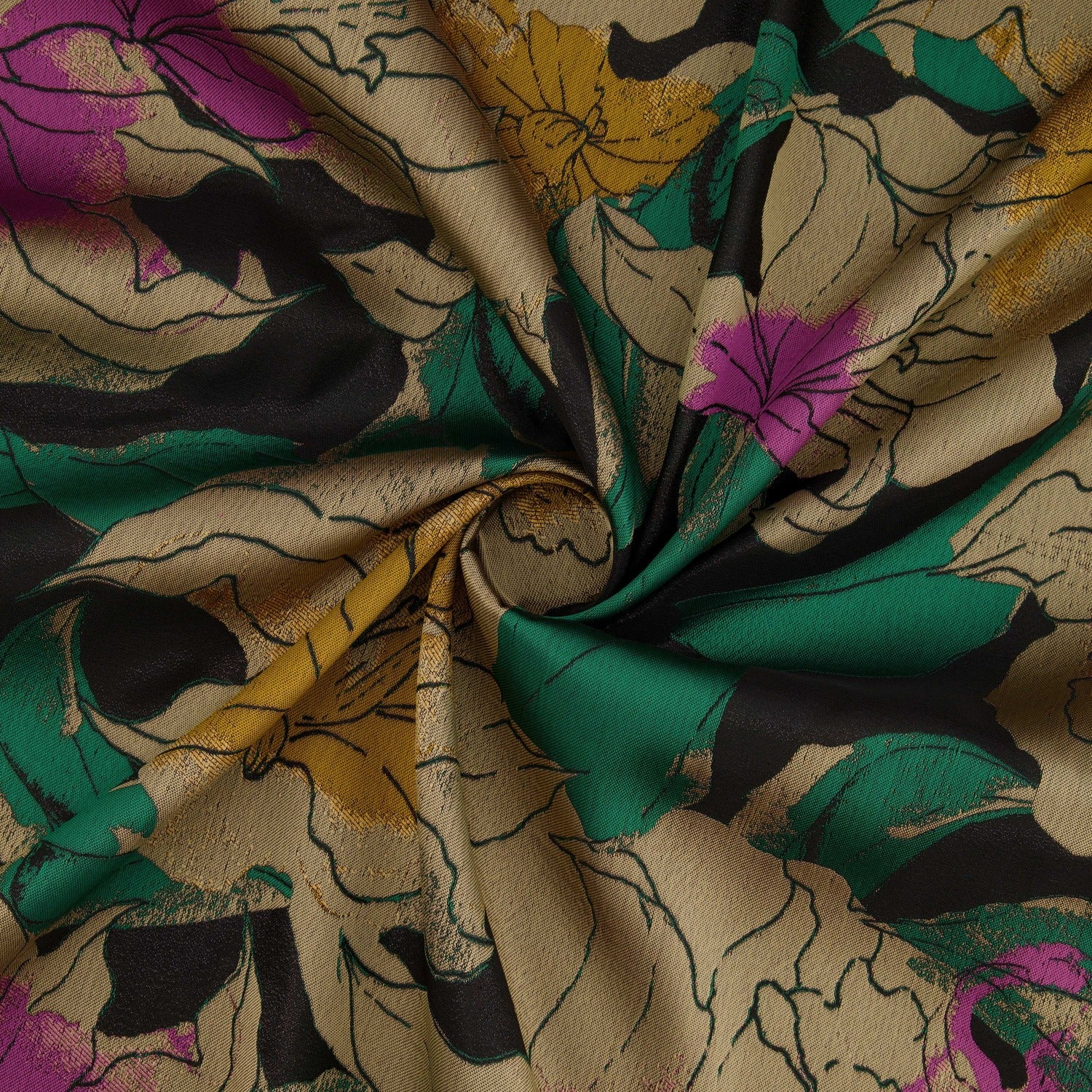 Zelouf Calista Large Floral Jacquard , Sewing, DIY, Crafts Fabric by ...