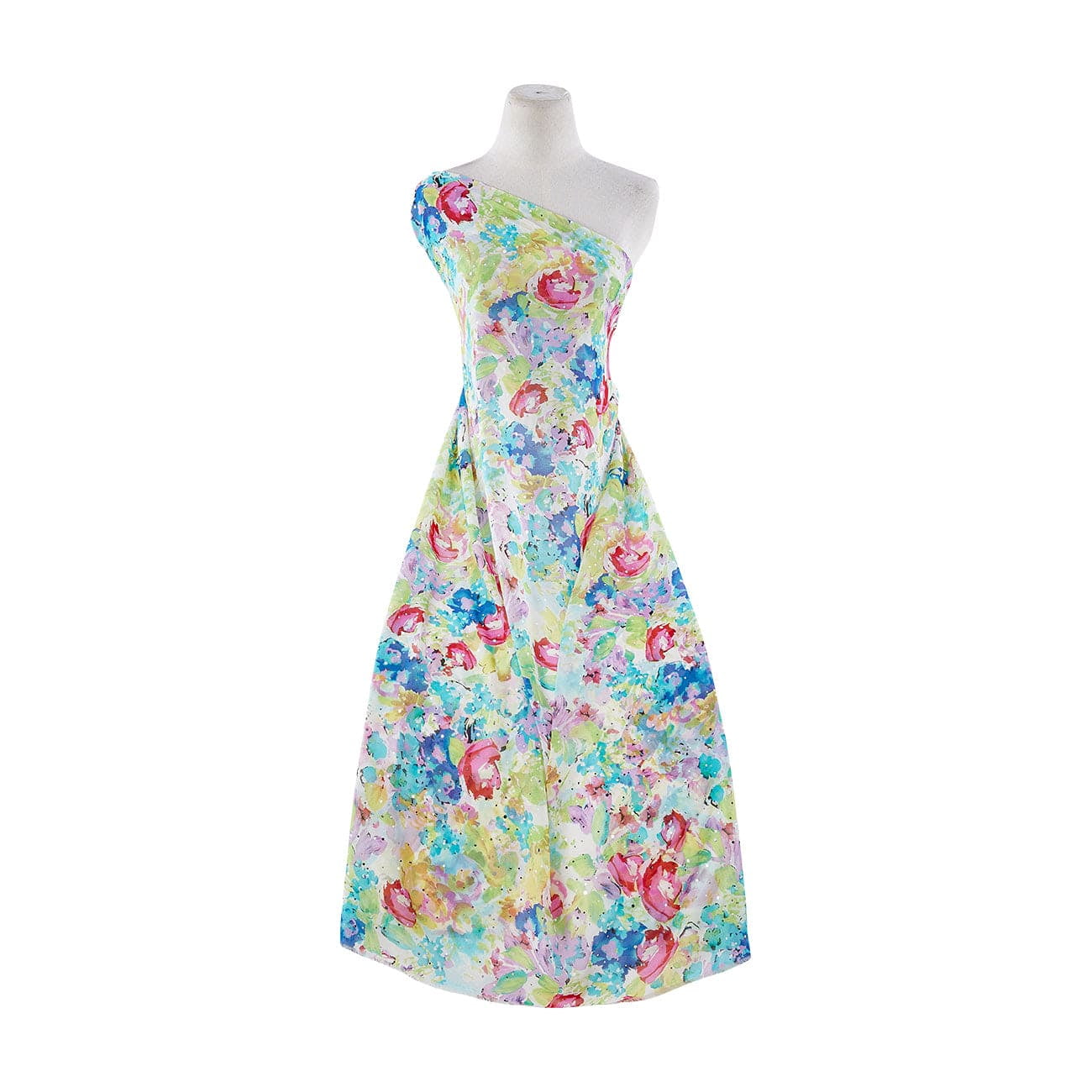 Zelouf Caribbean Floral Print W/trans On High Multi Chiffo , Sewing ...