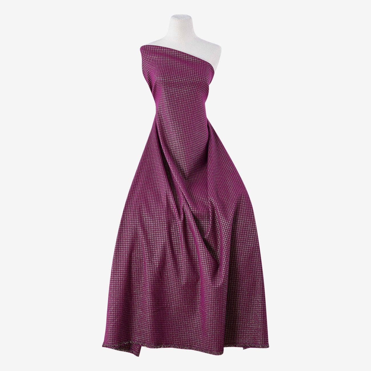 Zelouf Caroline Houndstooth Lurex Jacquard , Sewing, DIY, Crafts Fabric by the Yard, Ck Dark ...