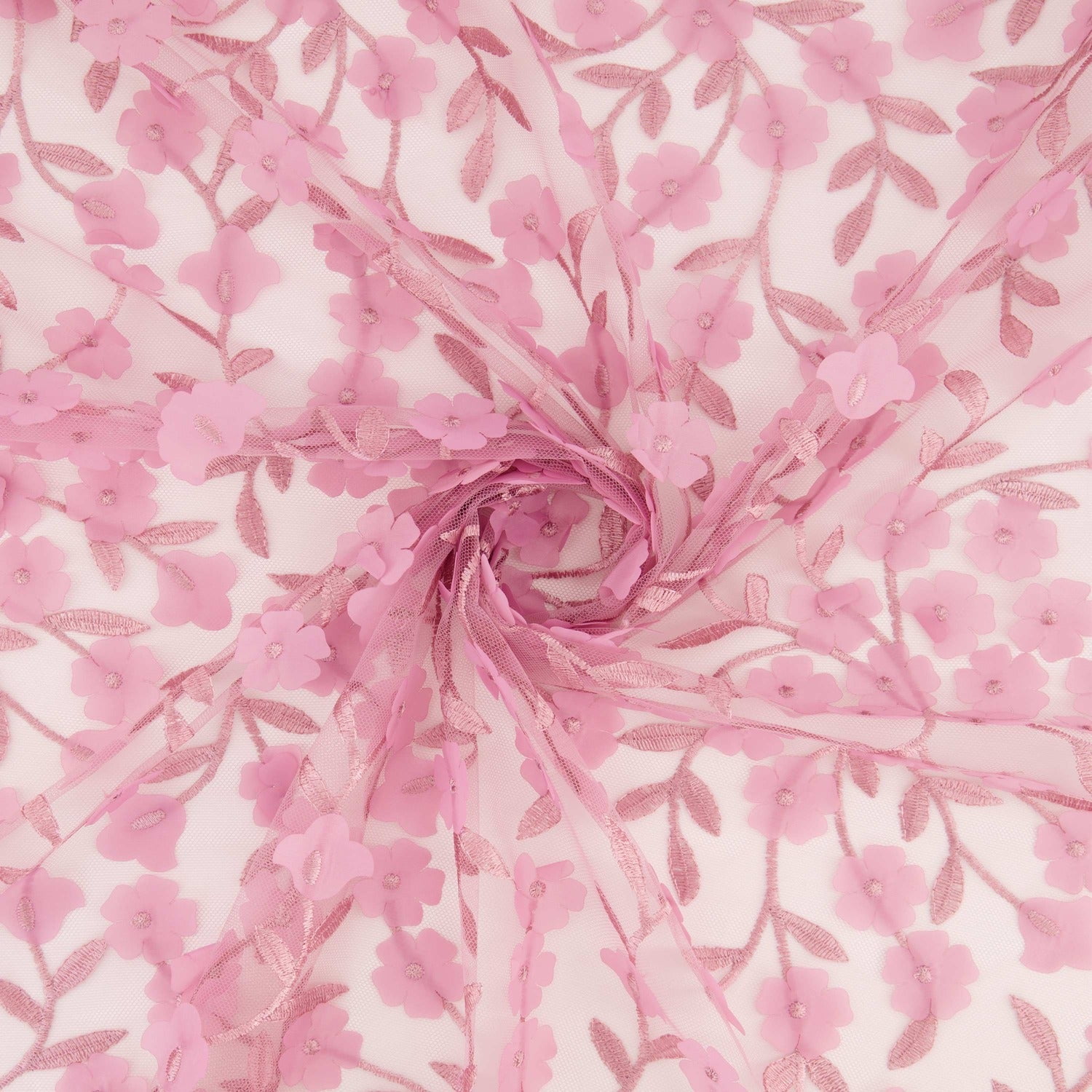 Zelouf Caryn 3D Flower Embroidery Mesh , Sewing, DIY, Crafts Fabric by ...