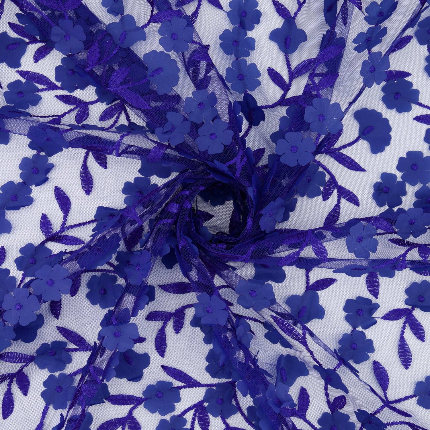 Zelouf Caryn 3D Flower Embroidery Mesh , Sewing, DIY, Crafts Fabric by ...