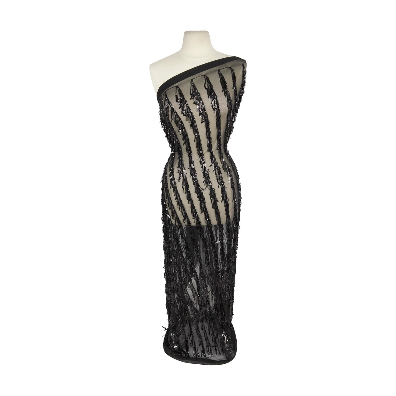 Zelouf Charli Fringe Sequin On Power Mesh , Sewing, DIY, Crafts Fabric ...