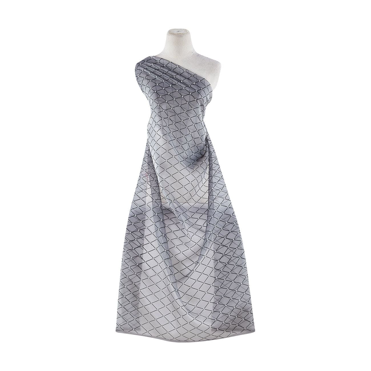 Zelouf Check Flock Dot Glitter Organza , Sewing, DIY, Crafts Fabric by ...