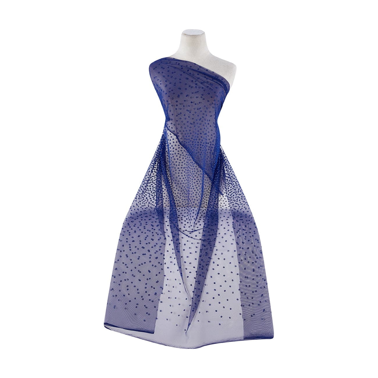 Zelouf Cloy Flocked Dot W/glitter On Mesh , Sewing, DIY, Crafts Fabric ...