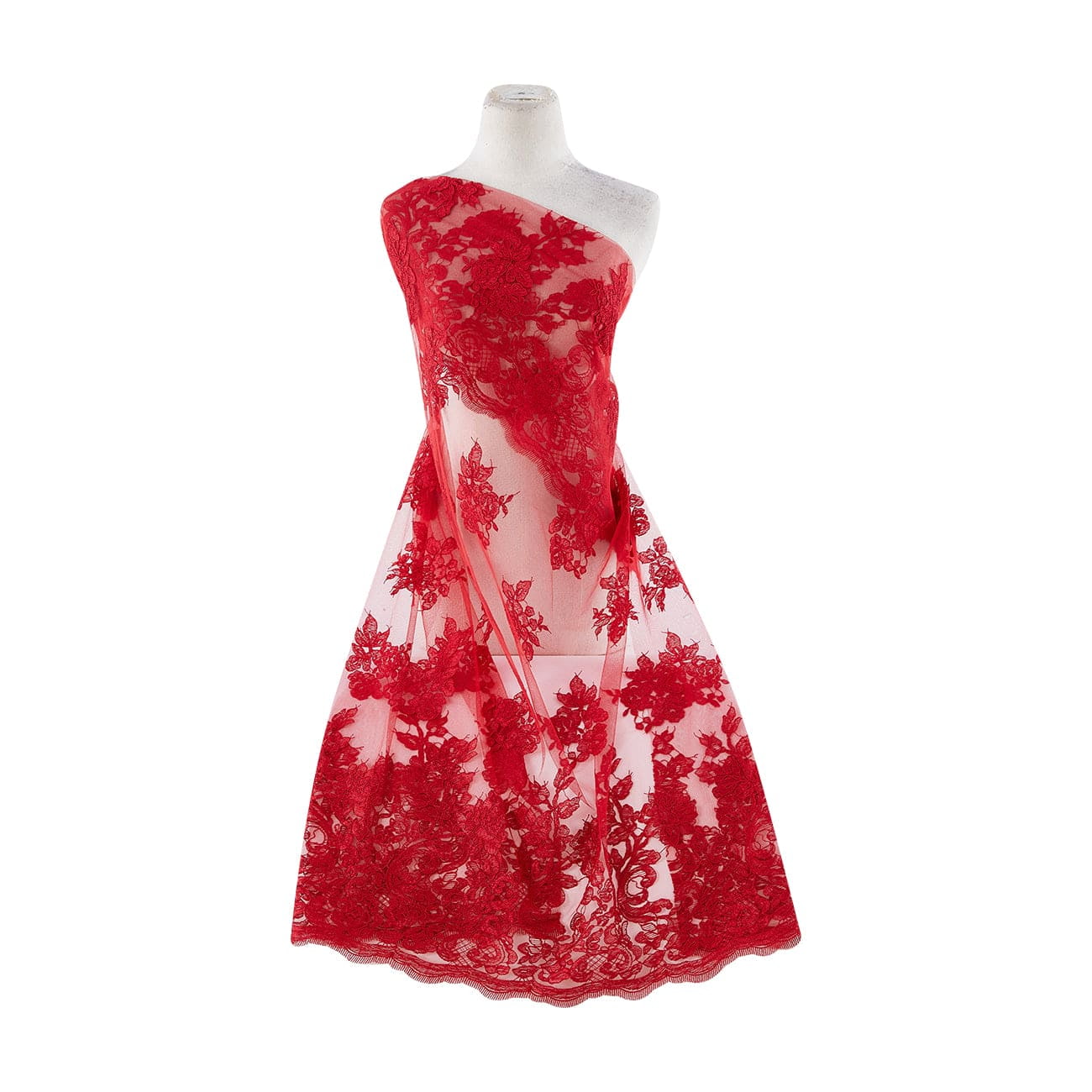 Zelouf Cord Emb Double Border On Tulle Scallop Cut , Sewing, DIY ...