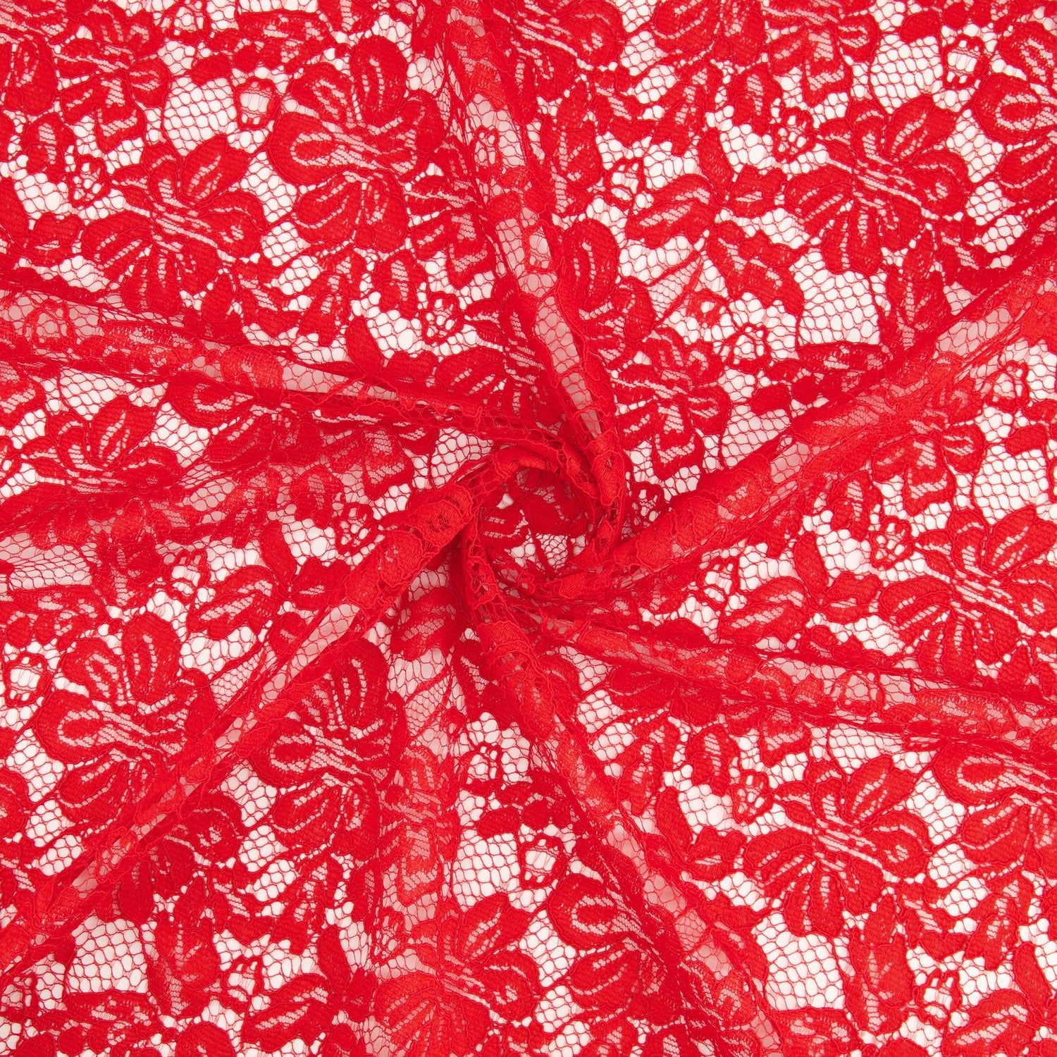 Zelouf Corded Lace , Sewing, DIY, Crafts Fabric by the Yard, Joyful Red ...