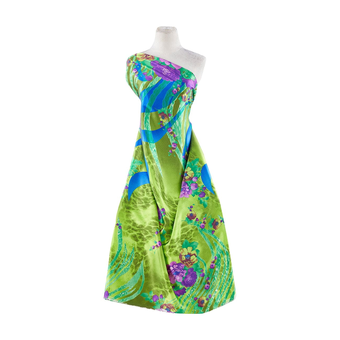 Zelouf Crazy Rose Print On Charmeuse , Sewing, DIY, Crafts Fabric by ...