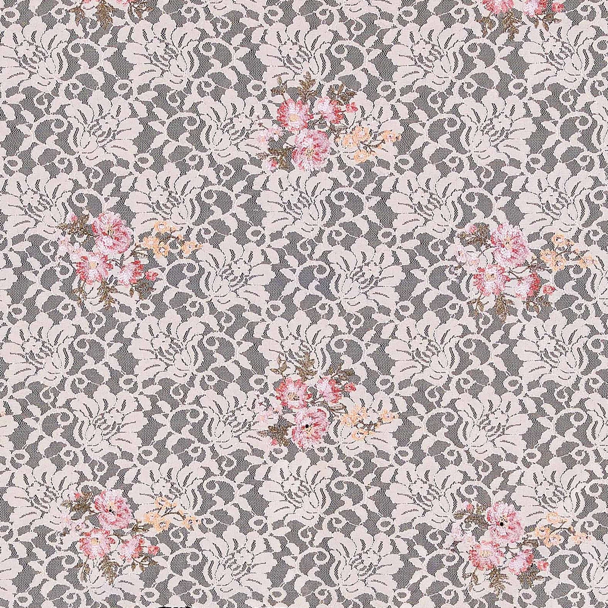 Zelouf Daisy Multi Color Embroidery Stretch Lace , Sewing, DIY, Crafts ...