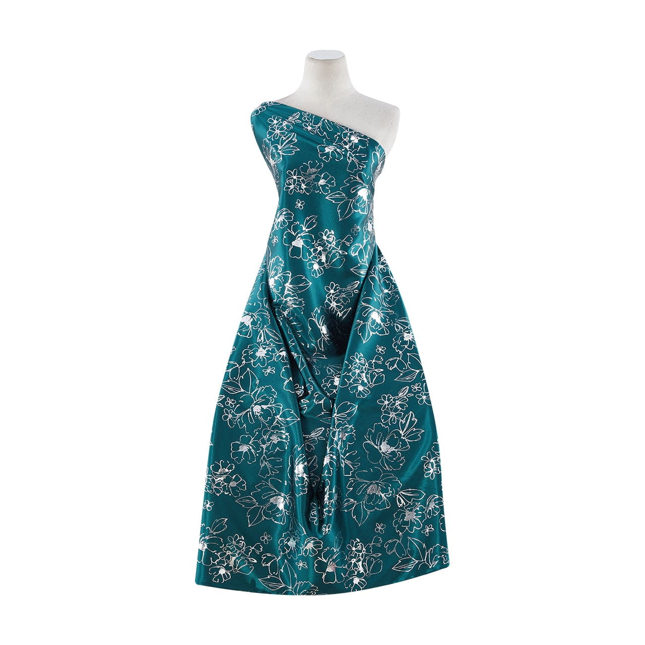 Zelouf Danielle Stretch Satin W/foil Print , Sewing, DIY, Crafts Fabric ...