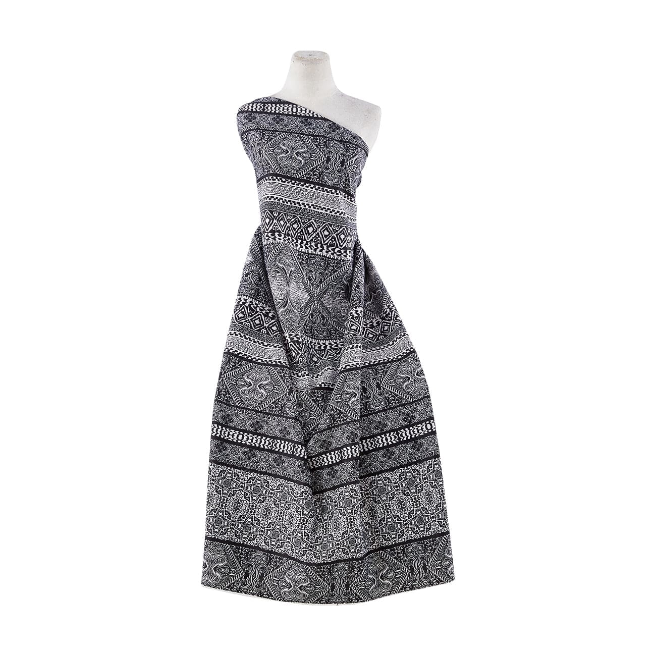 Zelouf Dara Stripe Print Scuba Knit , Sewing, DIY, Crafts Fabric by the ...