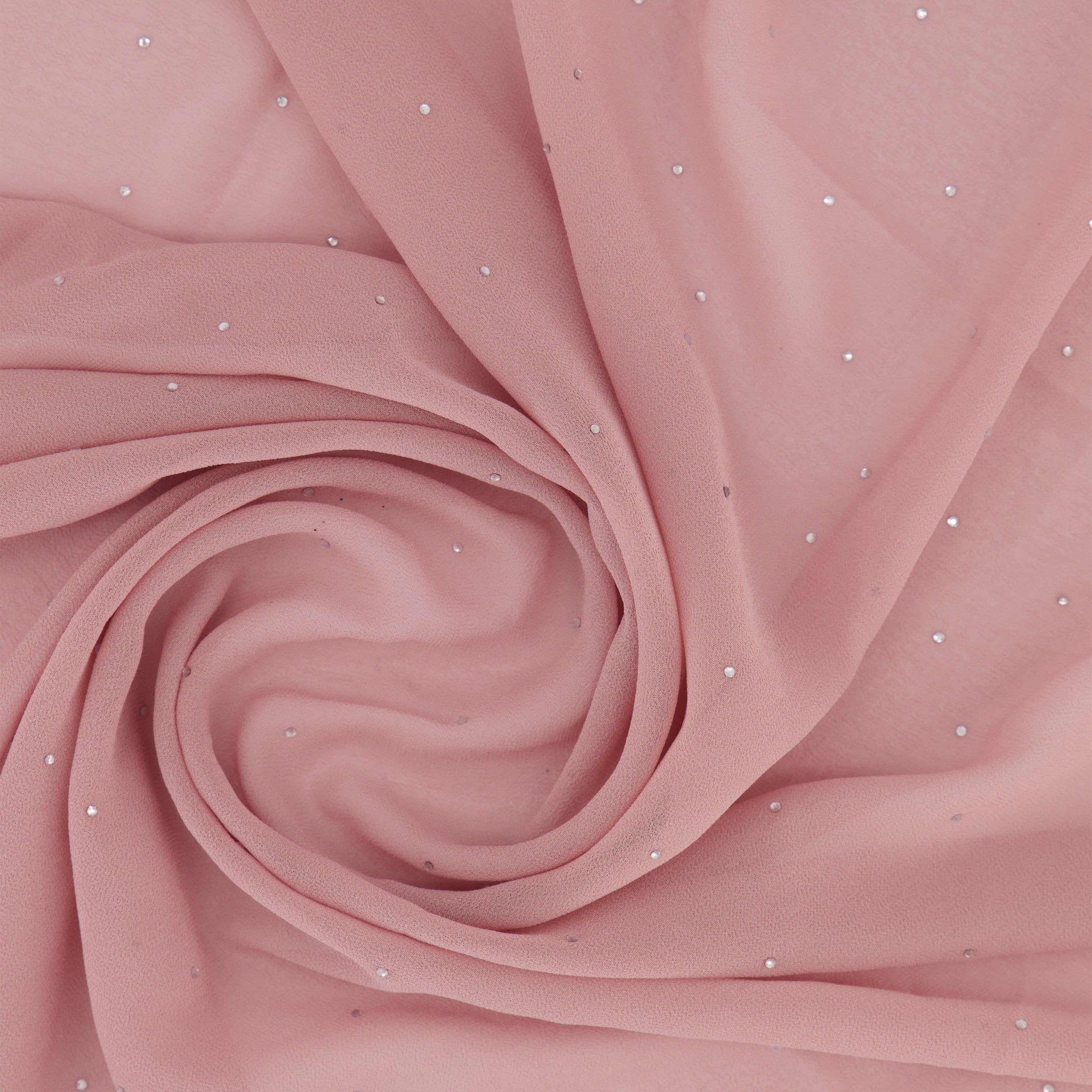 Zelouf Diana Scattered Rhinestones On Georgette , Sewing, DIY, Crafts ...