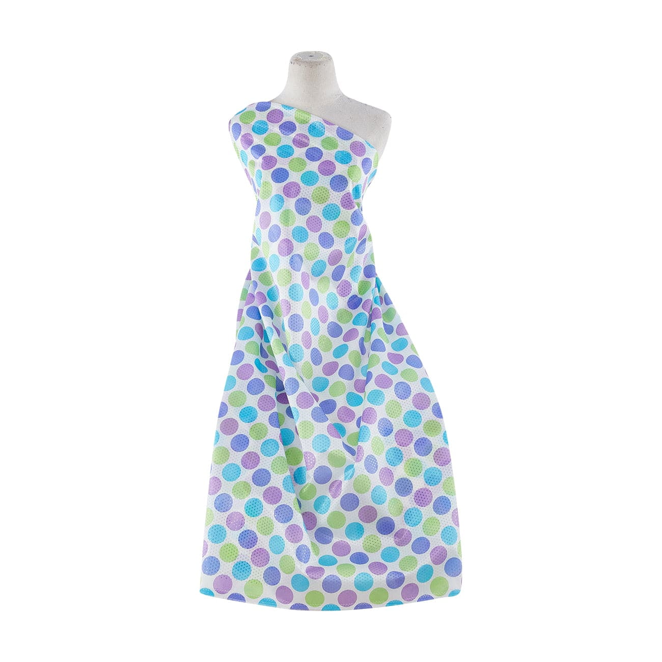 Zelouf Dots Print W/clear Trans On Shantung Organza , Sewing, DIY ...