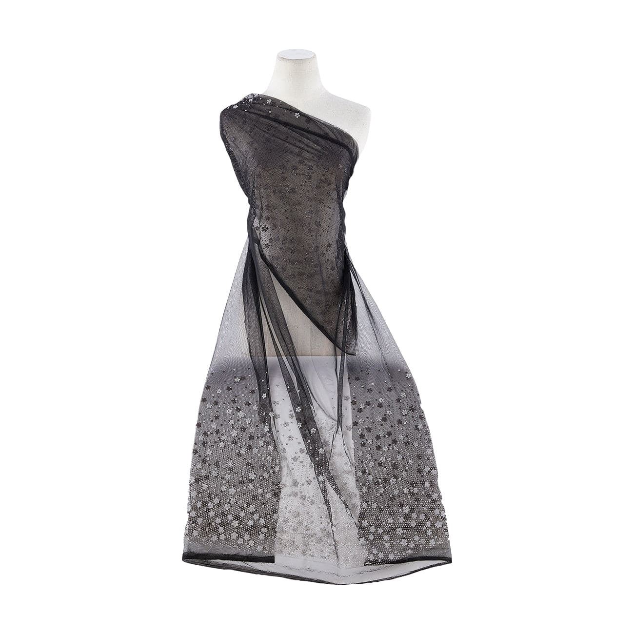 Zelouf Double Border Daisy Caviar With Glitter On Tulle , Sewing, DIY ...