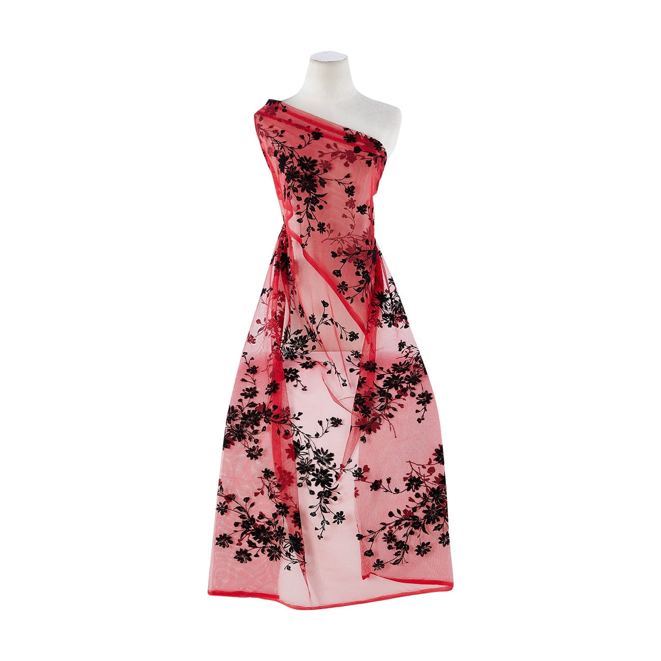 Zelouf Double Border Flock With Mixed Glitter On Tulle , Sewing, DIY ...