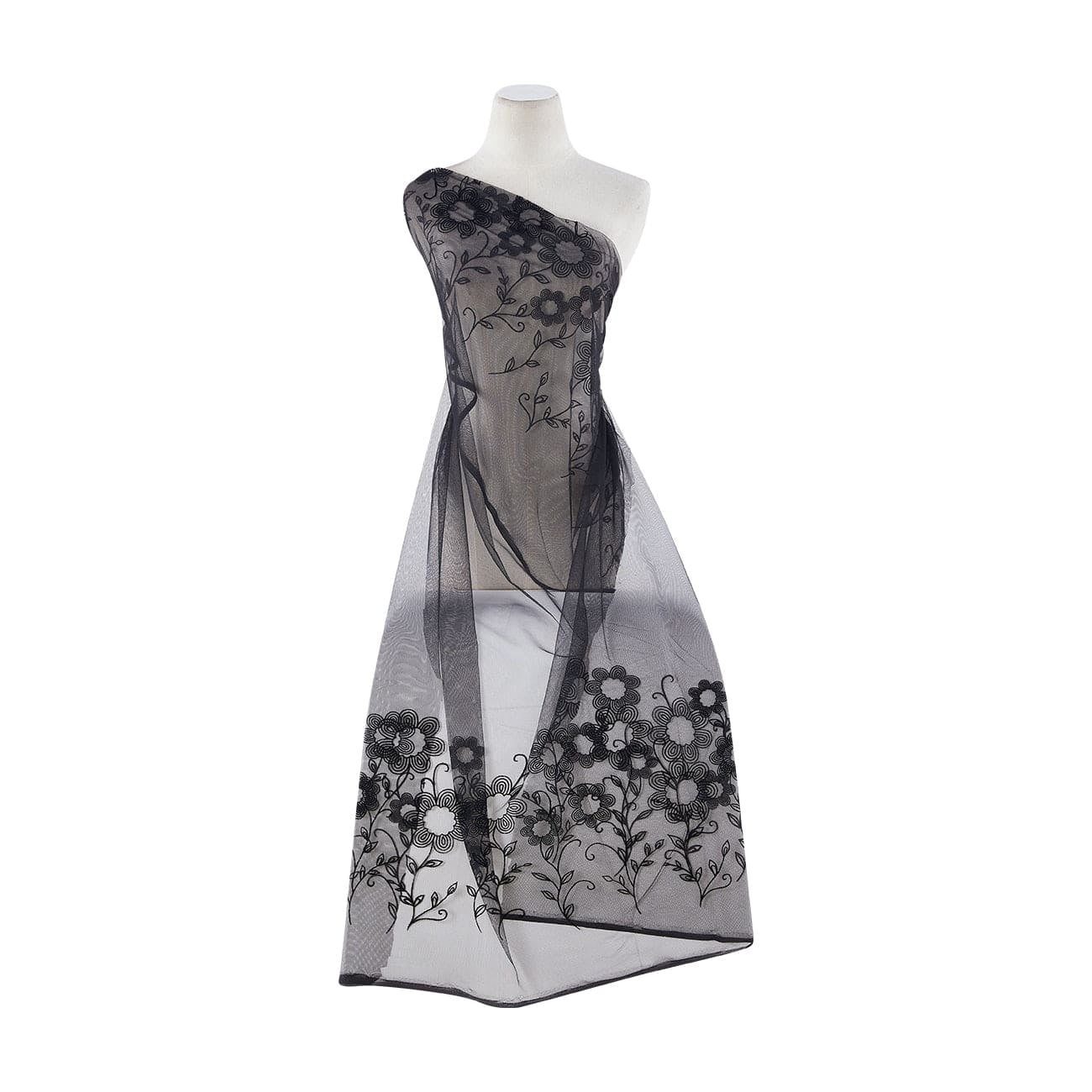 Zelouf Double Border Flock With Mixed Glitter On Tulle , Sewing, DIY ...