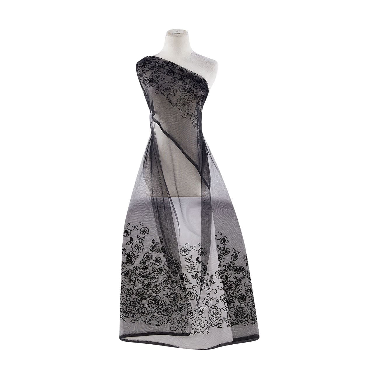 Zelouf Double Border Flock With Mixed Glitter On Tulle , Sewing, DIY ...