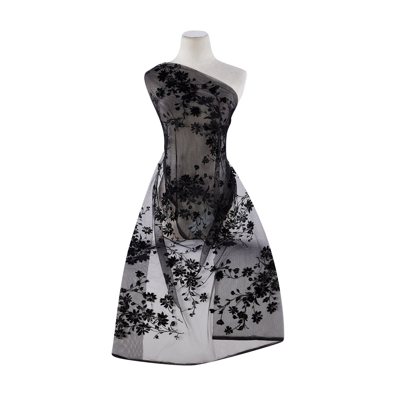 Zelouf Double Border Flock With Mixed Glitter On Tulle , Sewing, DIY ...