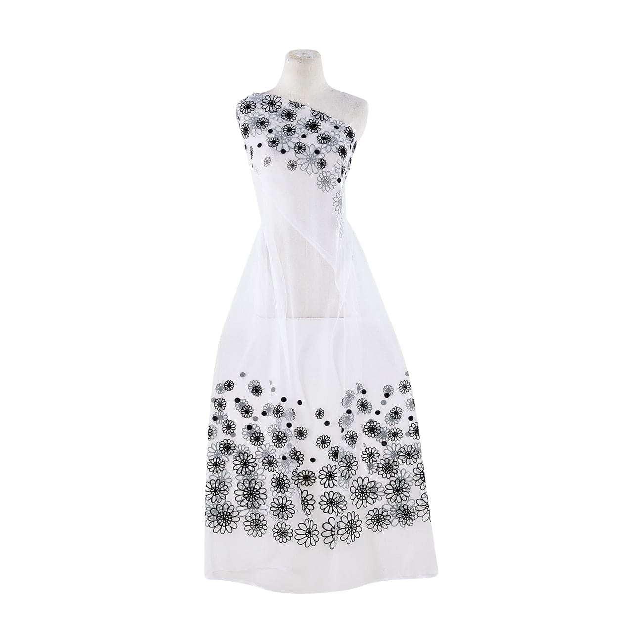 Zelouf Double Border Flock With Mixed Glitter On Tulle , Sewing, DIY ...