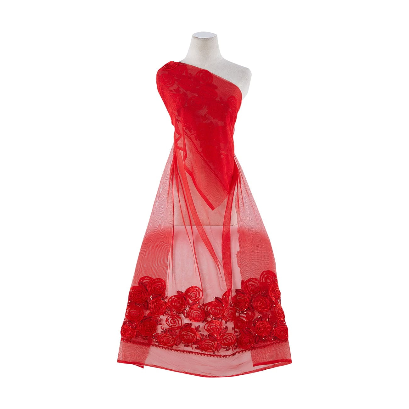 Zelouf Double Border Rose Ribbon Sutash W/ Seq On Tulle , Sewing, DIY ...