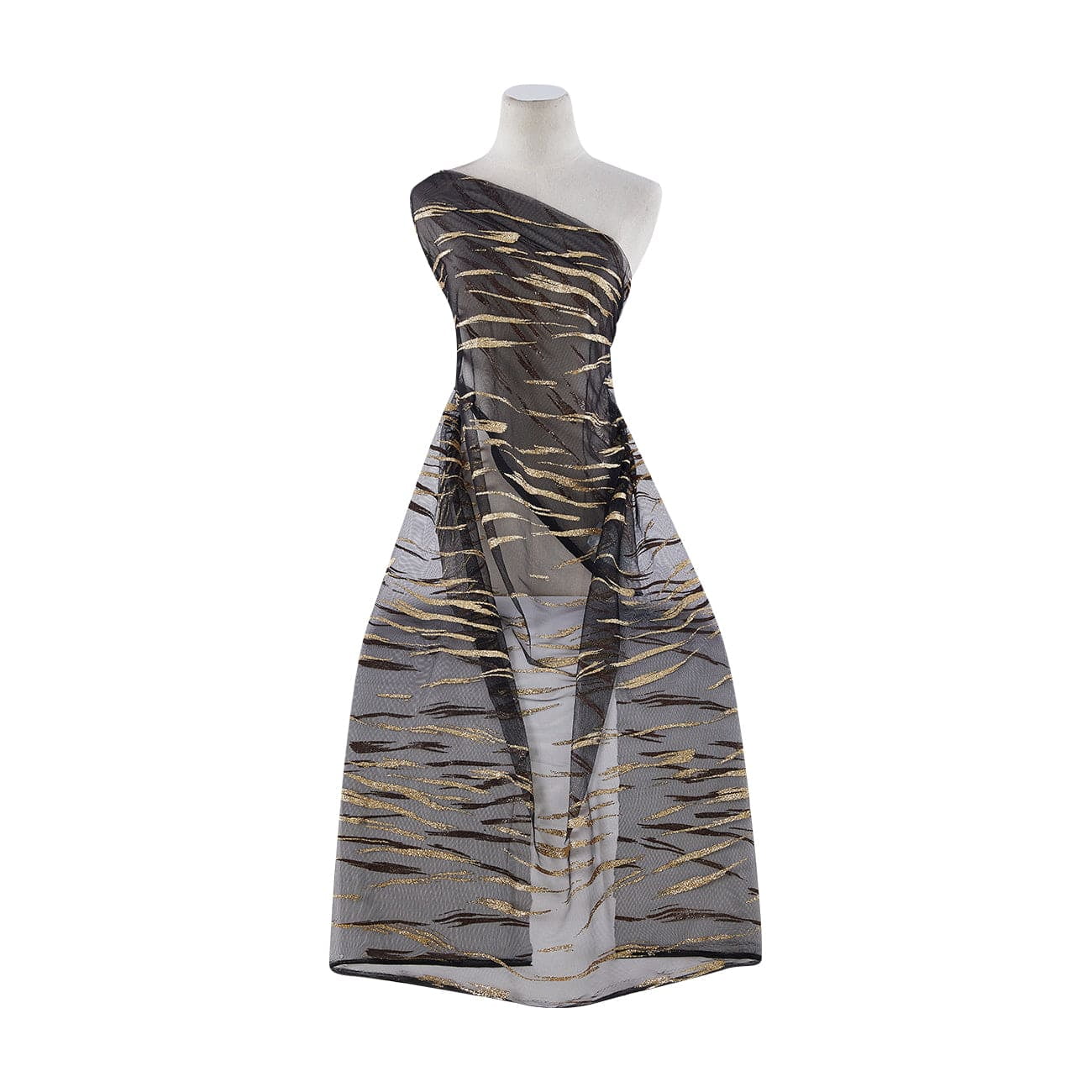 Zelouf Dripping Zebra Glitter On Tulle , Sewing, DIY, Crafts Fabric by ...