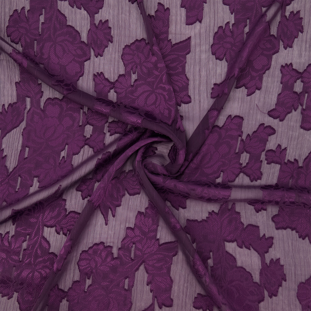 Zelouf Esme Floral Clipped Chiffon , Sewing, DIY, Crafts Fabric by the ...