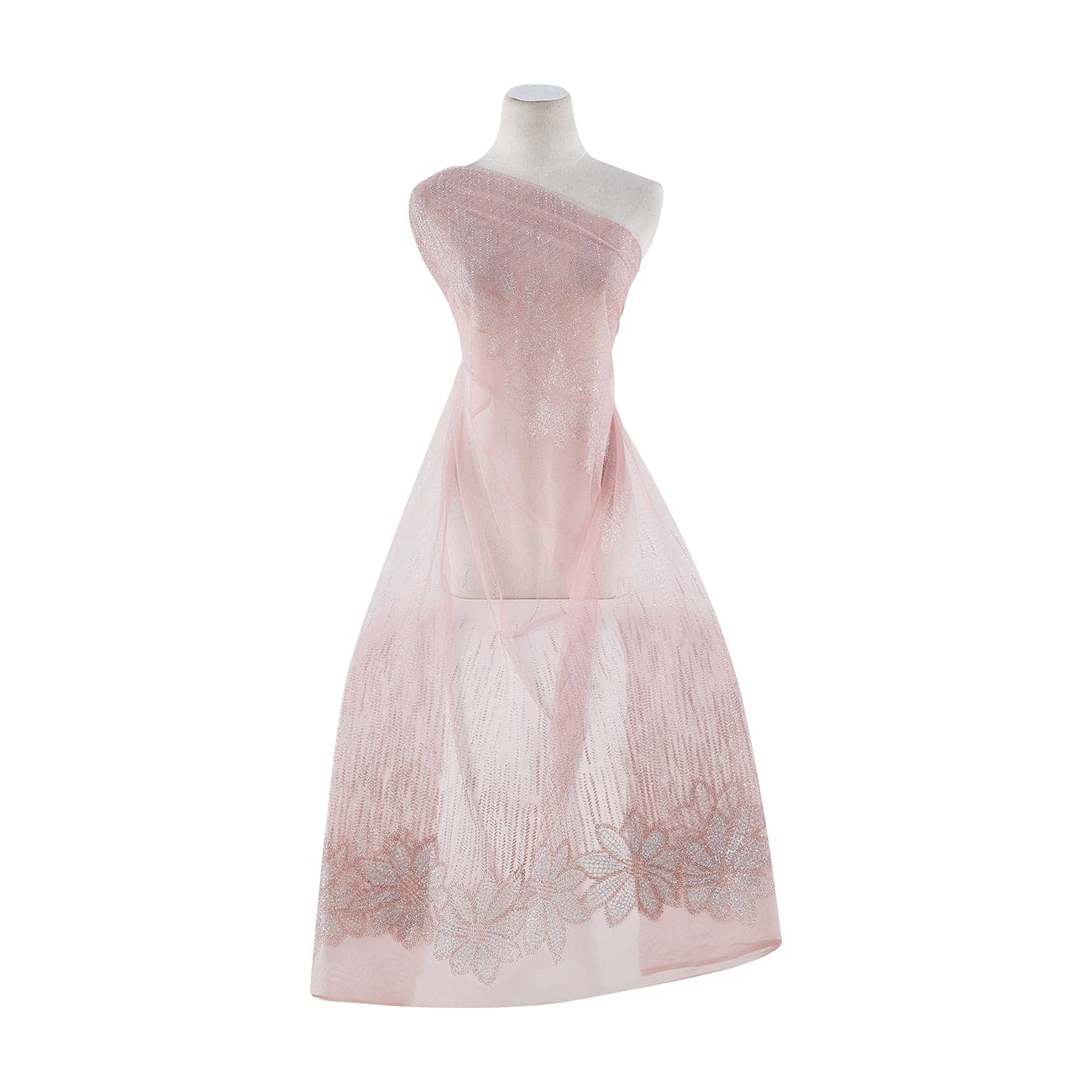 Zelouf Fedora Floral Glitter On Tulle , Sewing, DIY, Crafts Fabric by ...