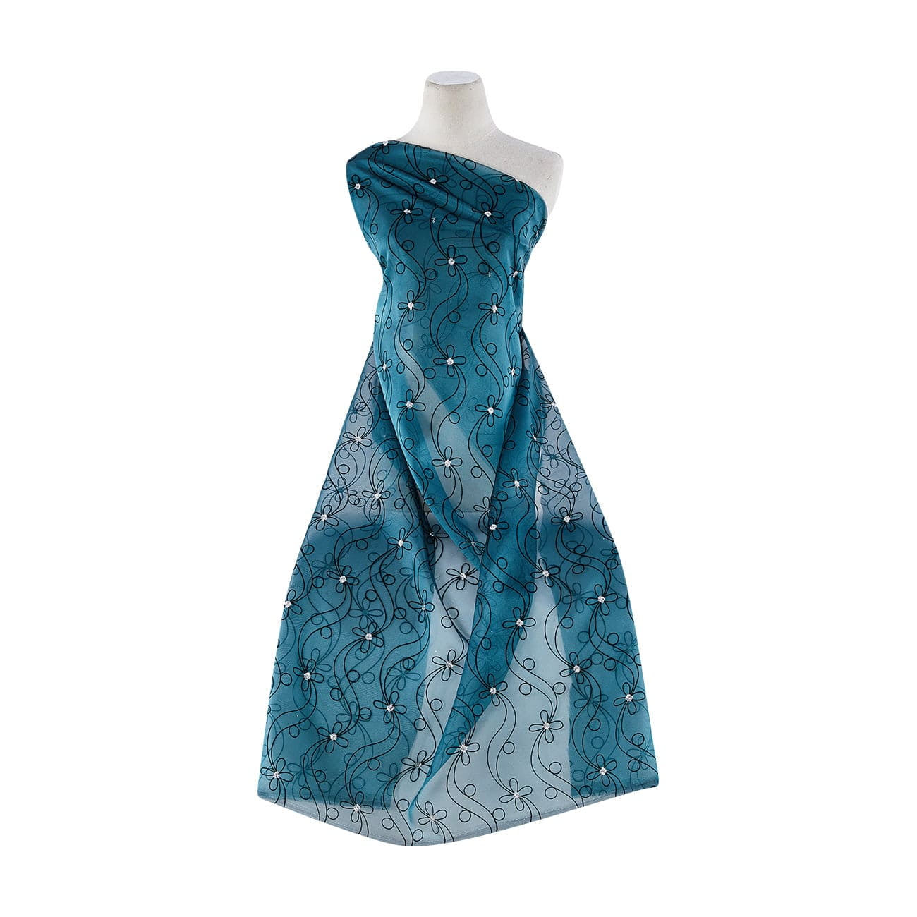 Zelouf Flock With Glitter Hologram On Organza , Sewing, DIY, Crafts ...