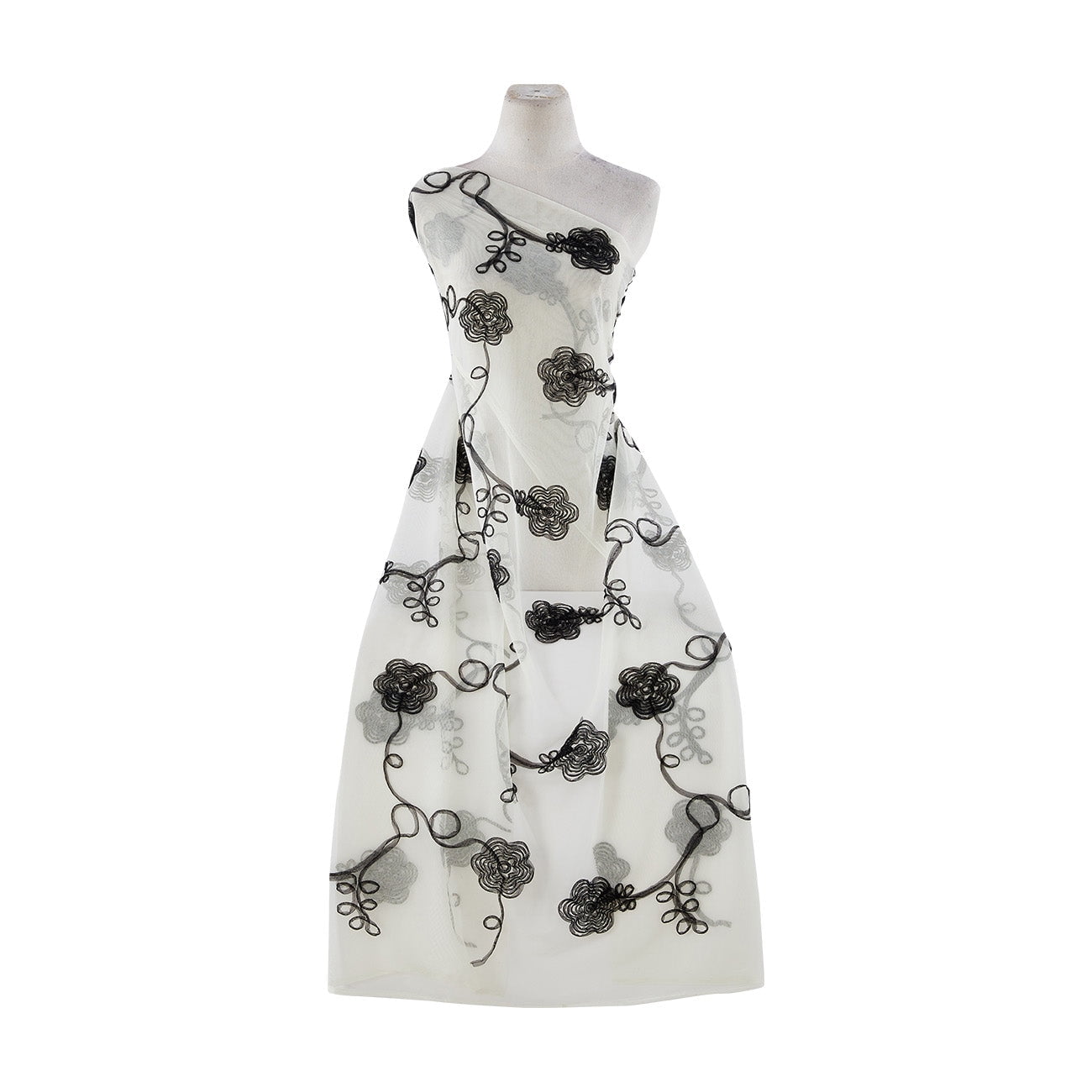 Zelouf Floral Tulle Sutash On Tulle , Sewing, DIY, Crafts Fabric by the ...