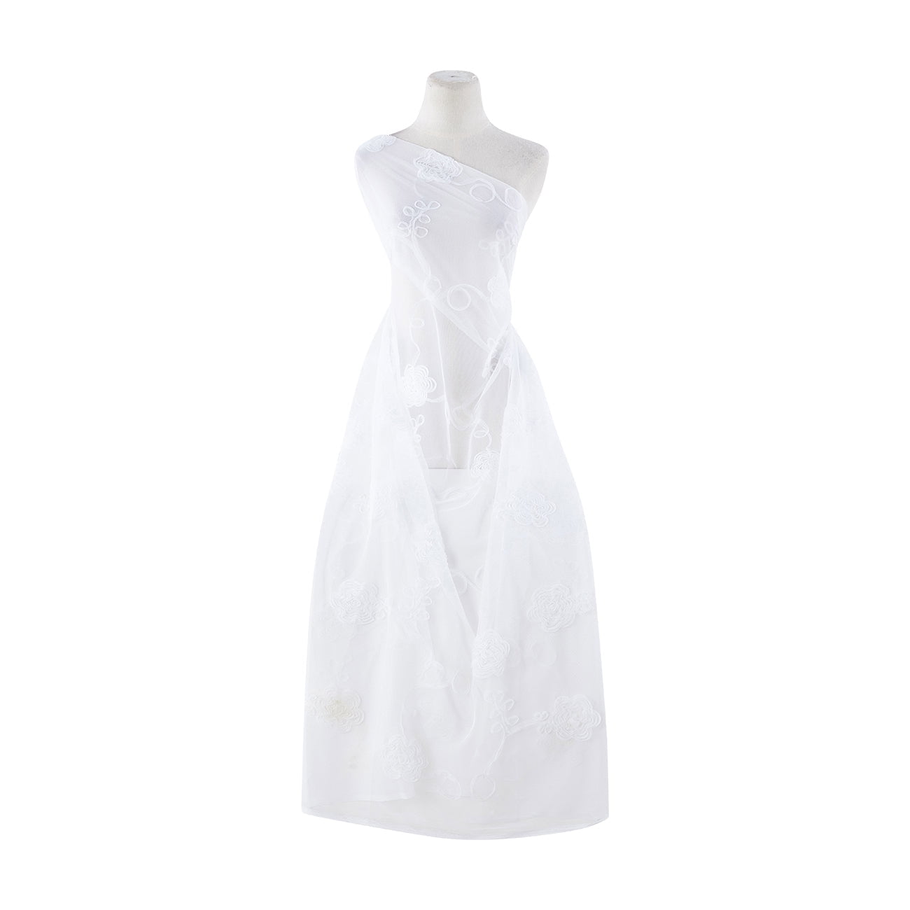 Zelouf Floral Tulle Sutash On Tulle , Sewing, DIY, Crafts Fabric by the ...