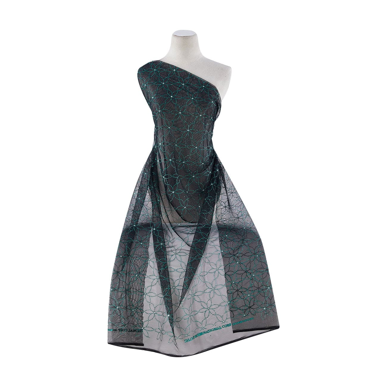 Zelouf Flower Glitter Pattern W/hologram On Tulle , Sewing, DIY, Crafts ...